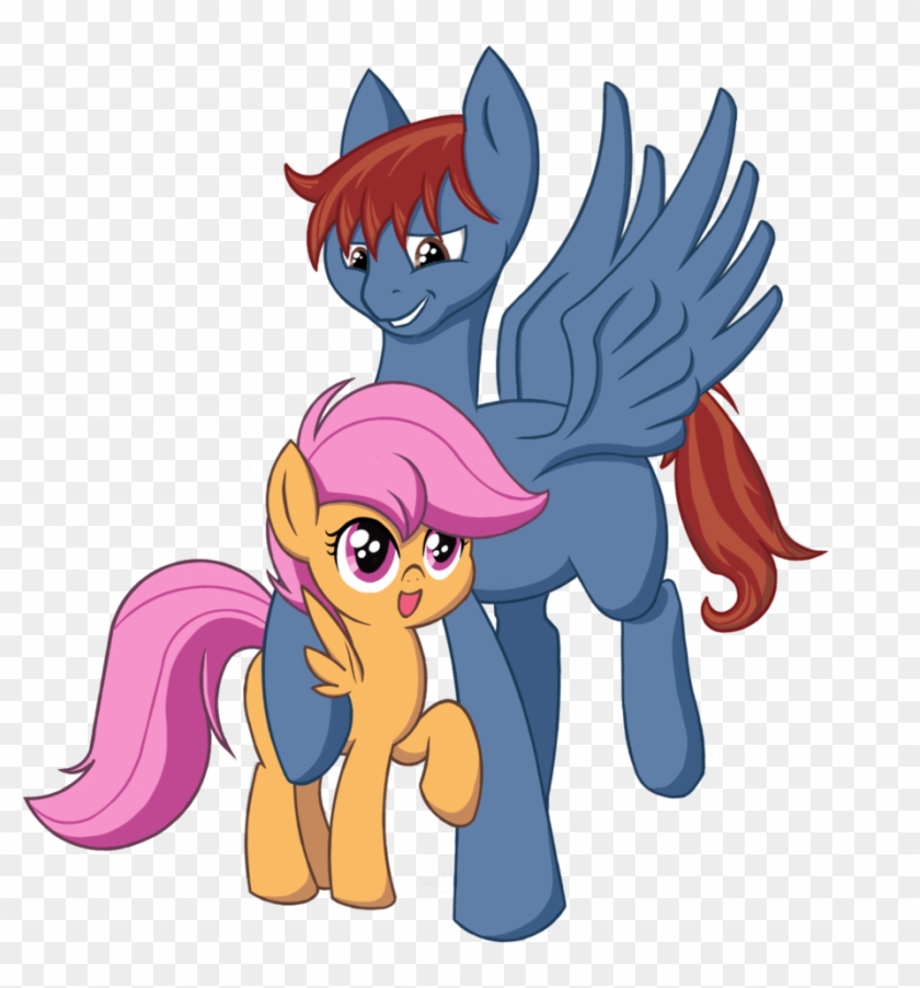 Scoot And Scootaloo By Dravoxianart Scoot And Scootaloo - Cartoon ...
