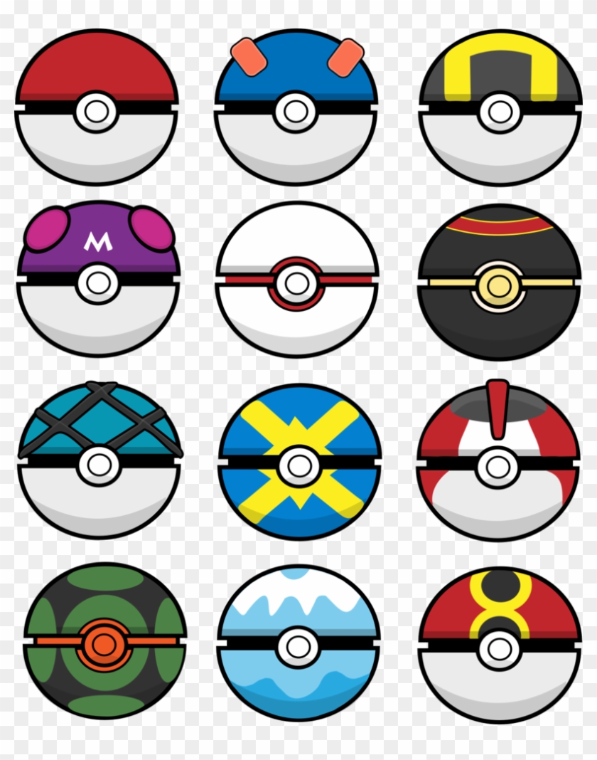 Pokeball Icons By Oathkeepermk - Digital Art - Full Size PNG Clipart ...