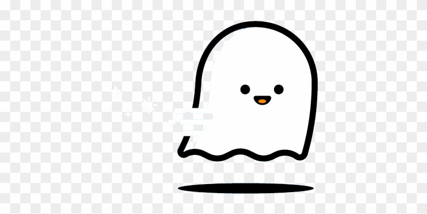 Cute Ghost Lines - Cute Ghost Png - Full Size PNG Clipart Images Download
