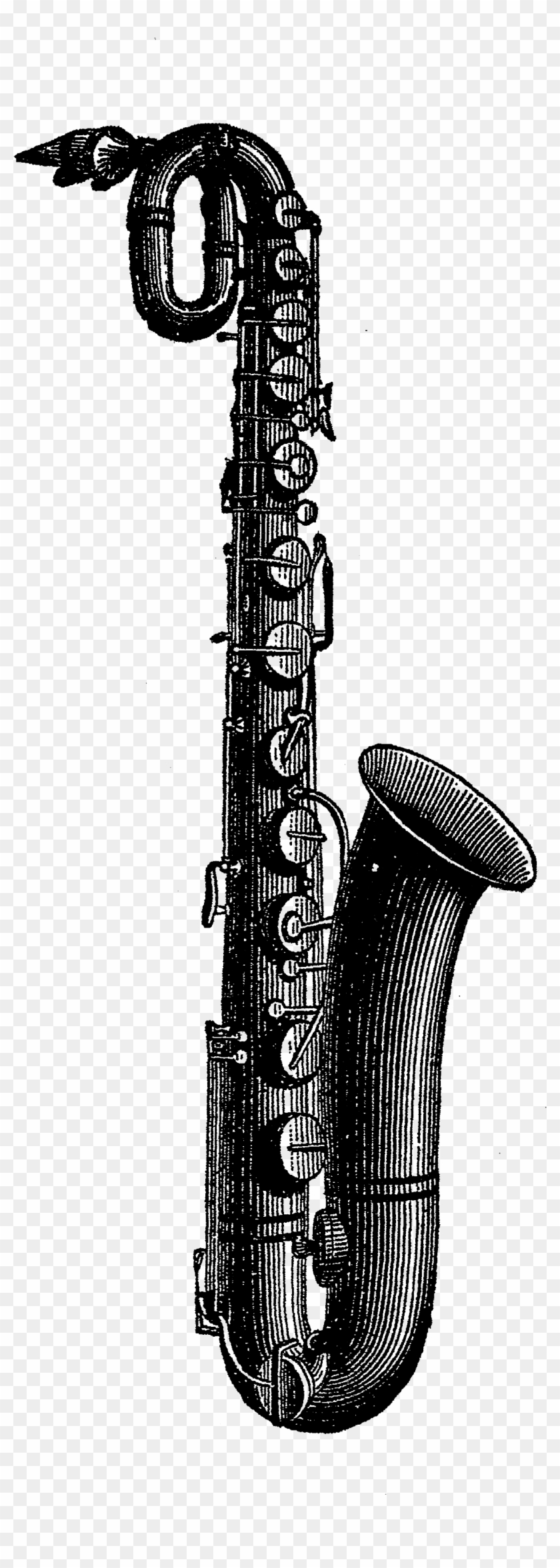 2027 Saxophone Victorian Era Free Vintage Clip Art - Jazz Sax Music ...