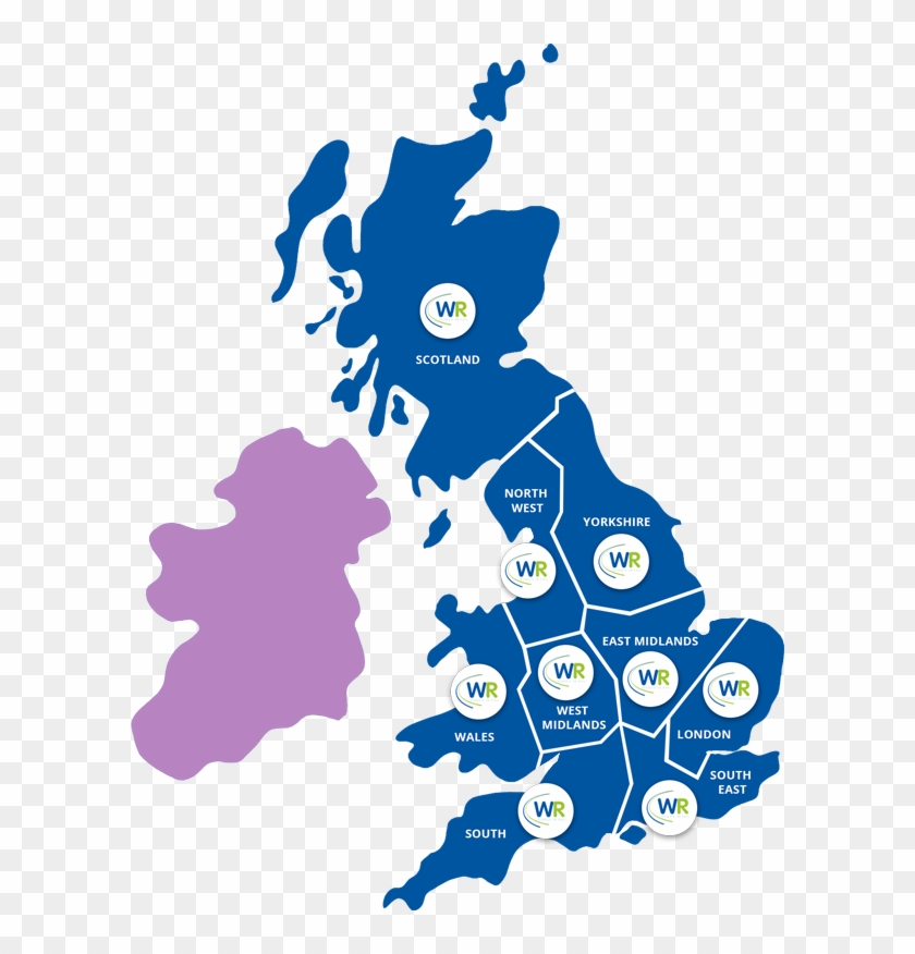 Regional - Nhs Trusts Uk Map - Full Size PNG Clipart Images Download