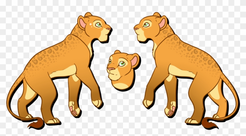 Leopard Spotted Lioness By Danighost - Cartoon - Full Size PNG Clipart ...