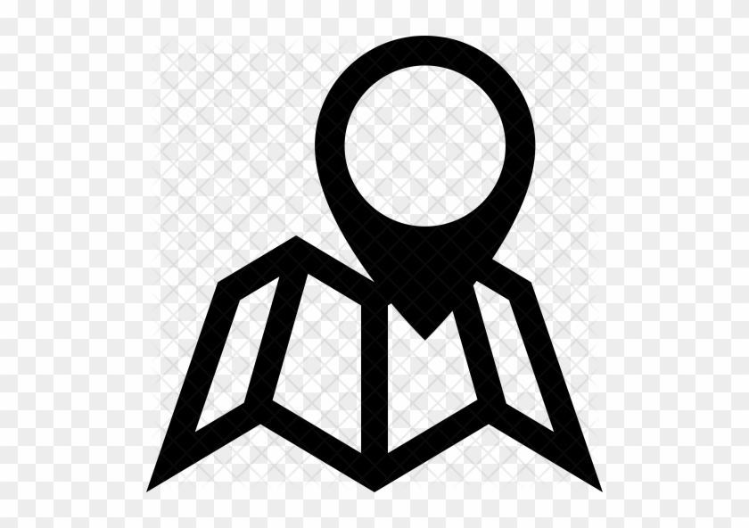 Folded Map Icon - Map - Full Size PNG Clipart Images Download