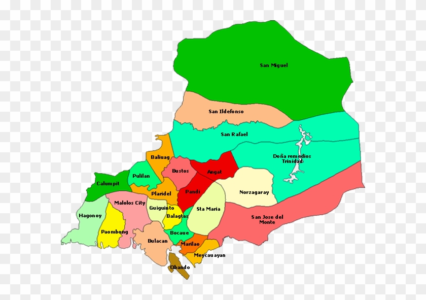 Province Of Bulacan - Map Of Bulacan Province - Full Size PNG Clipart ...