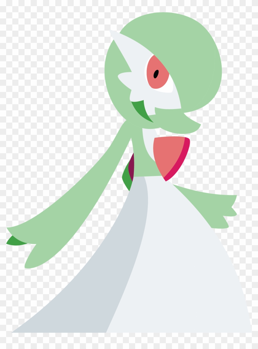 Gardevoir, A Vectorization Of An Image - Cartoon - Free Transparent PNG ...