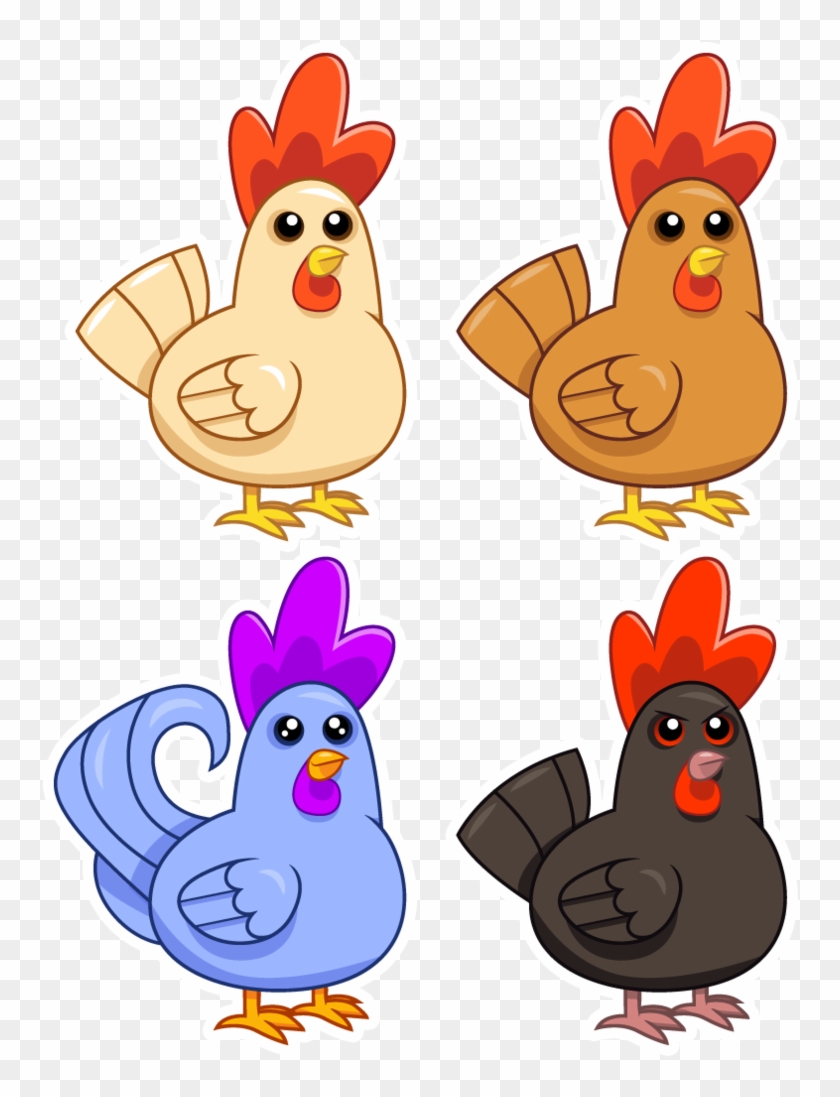 Stardew Valley Chickens By Cloudyglow - Blue Chicken Stardew Valley Png ...