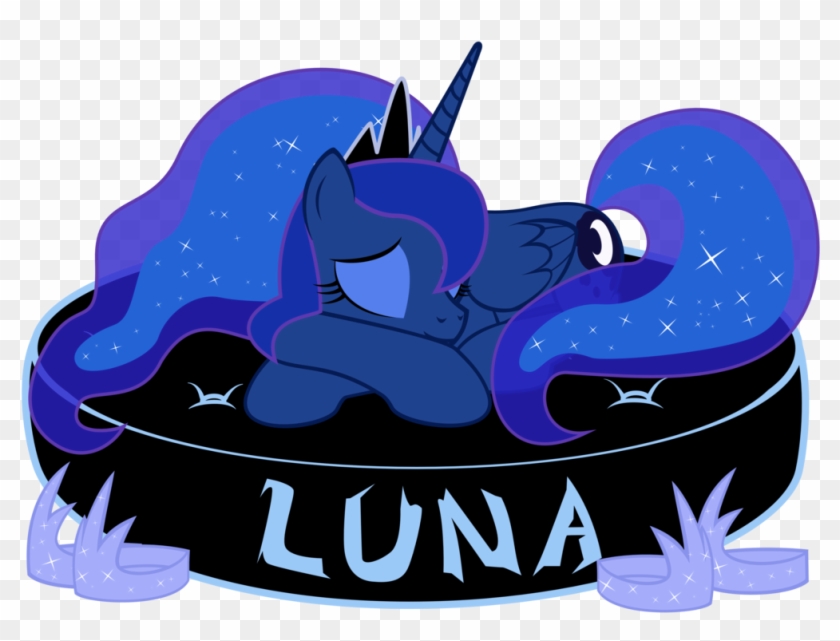 Sleeping Luna By Foxtail8000 - My Little Pony Luna Sleep - Full Size ...