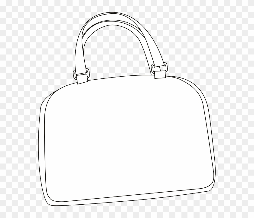 Handbag Lady, White, Bag, Handbag - White Bag Outline Png - Full Size ...