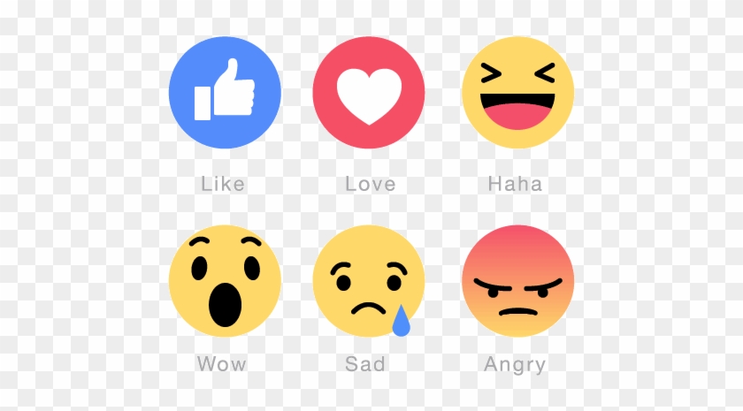 Sad Emoji Clipart Haha - Facebook Reactions - Full Size PNG Clipart ...