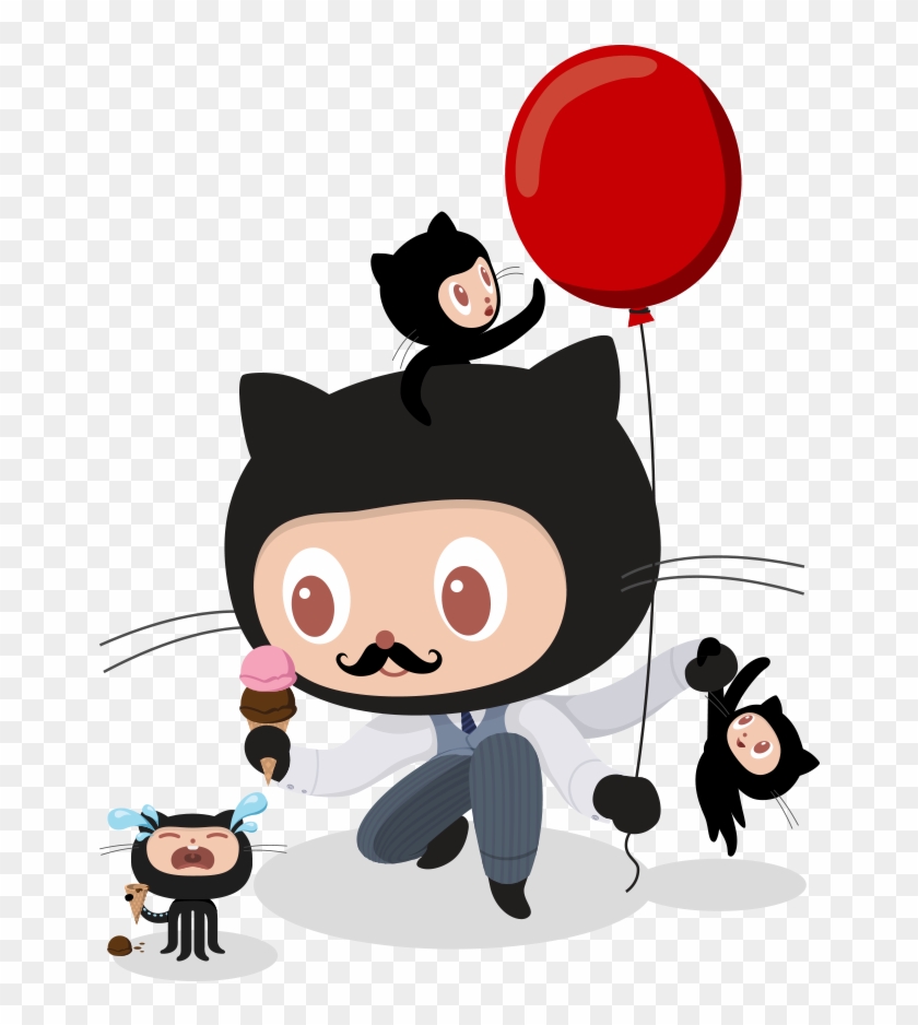 The Poptocat V2 - Github Octocat Duck - Full Size PNG Clipart Images ...