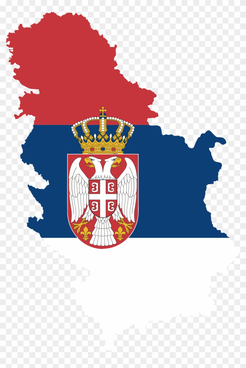 Map Flag Fixed - Serbia Png - Full Size PNG Clipart Images Download