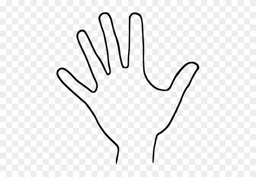 Right And Left Hand Print Outline For Kids - Right And Left Hand Print ...