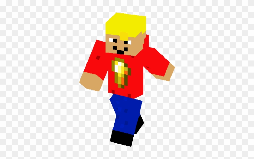 Gold Nugget Guy Skin - Minecraft Skins Coole Dude - Full Size PNG ...