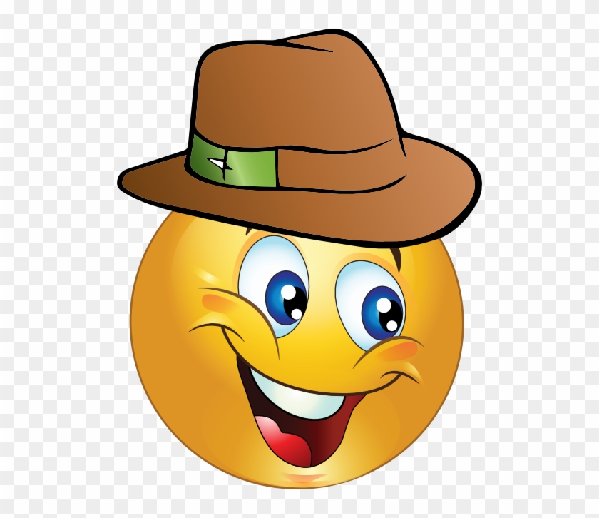 Mister Smiley Emoticon - Smiley Face With Cap - Full Size PNG Clipart ...
