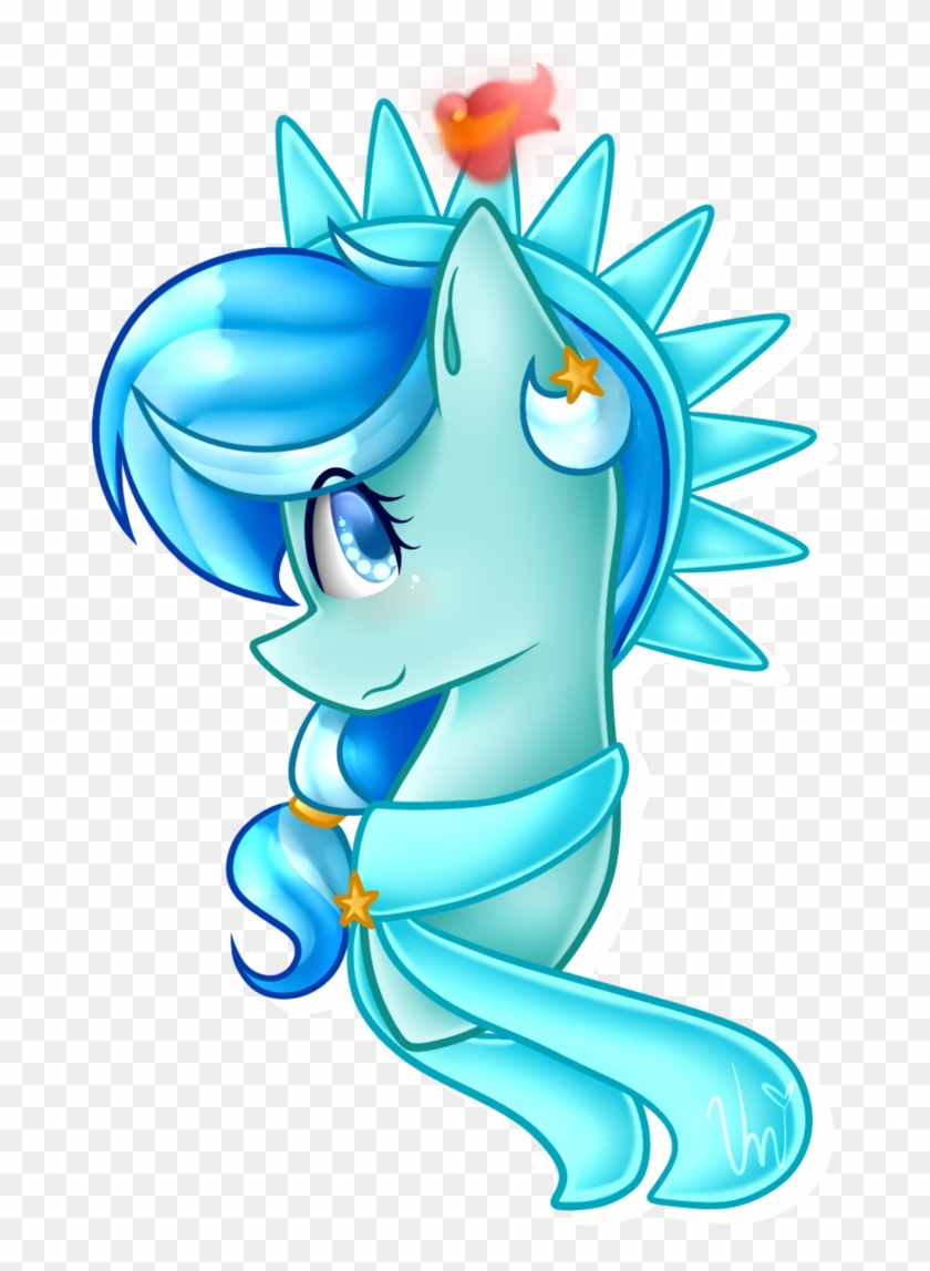 Lady Liberty By Ladyunilove - Cartoon - Full Size PNG Clipart Images ...