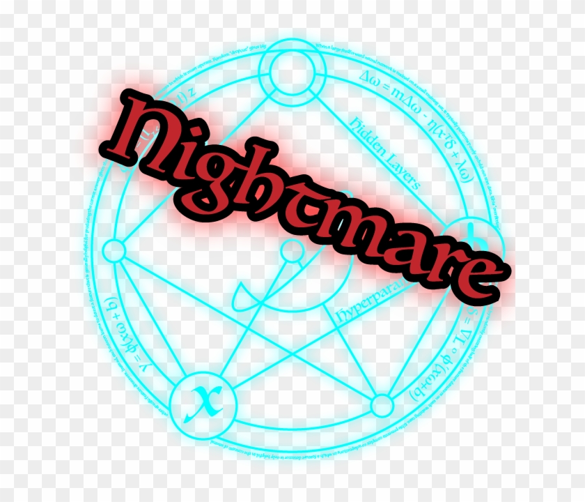 Nightmare - Calligraphy - Free Transparent PNG Clipart Images Download