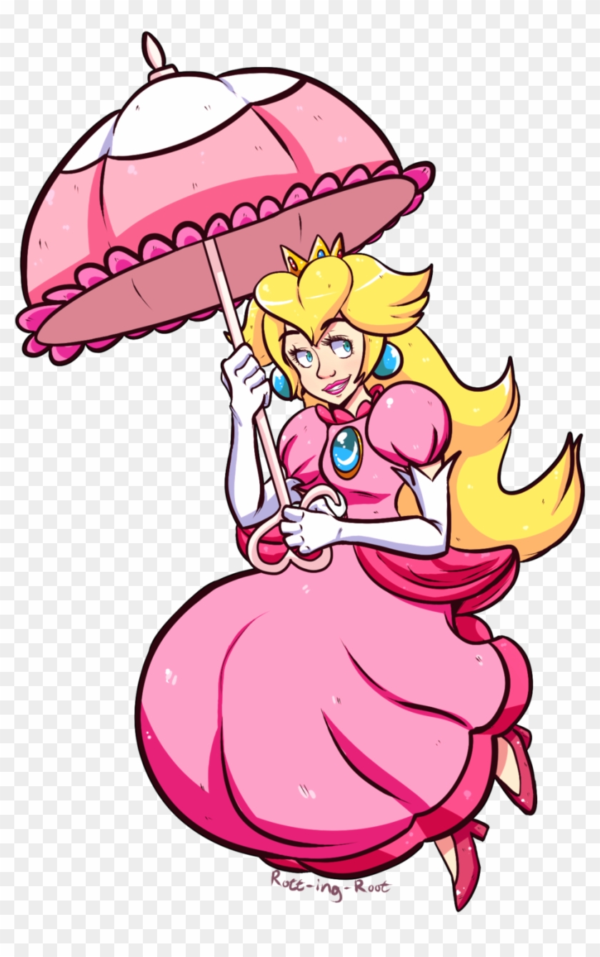 Pin By Anthony On Hooked On The Brothers - Princess Peach Parasol ...