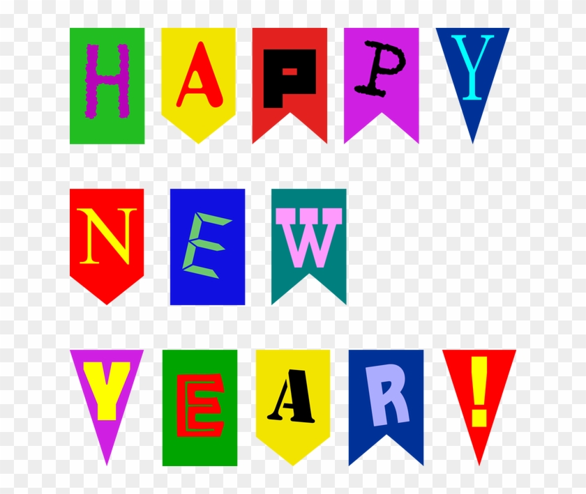 Happy New Year Banner Clip Art - Happy New Year Banner Printable - Full ...