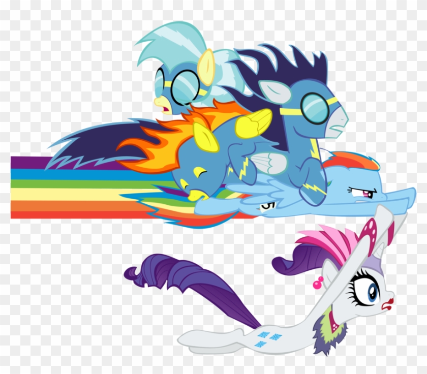 Sfondo Rainbow Dash Sonic Rainboom