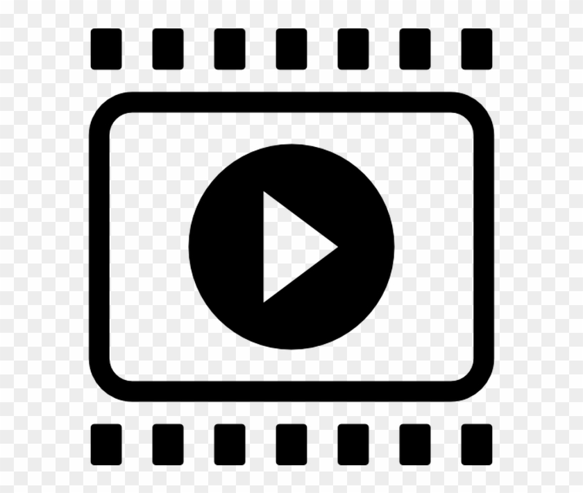 Film Strip With Right Arrow Interface Symbol Free Vector - Symbol ...