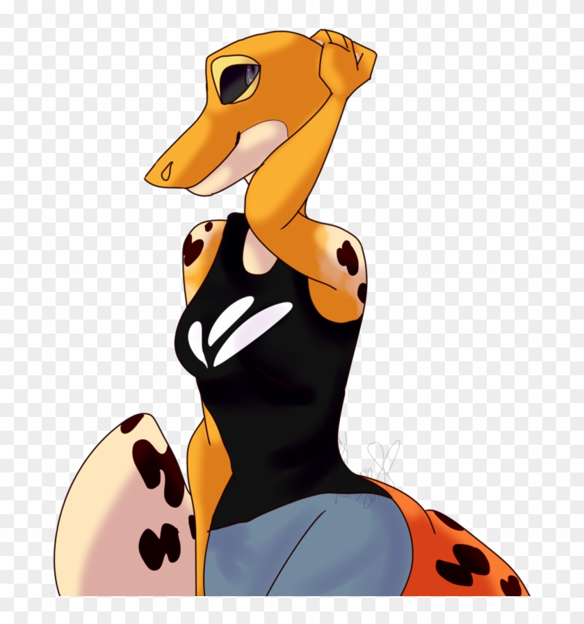 Anthro Geko~ By Callicatyt - Illustration - Full Size PNG Clipart ...
