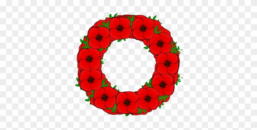 Poppy Wreath With Leaves - Wreath - Full Size PNG Clipart Images Download
