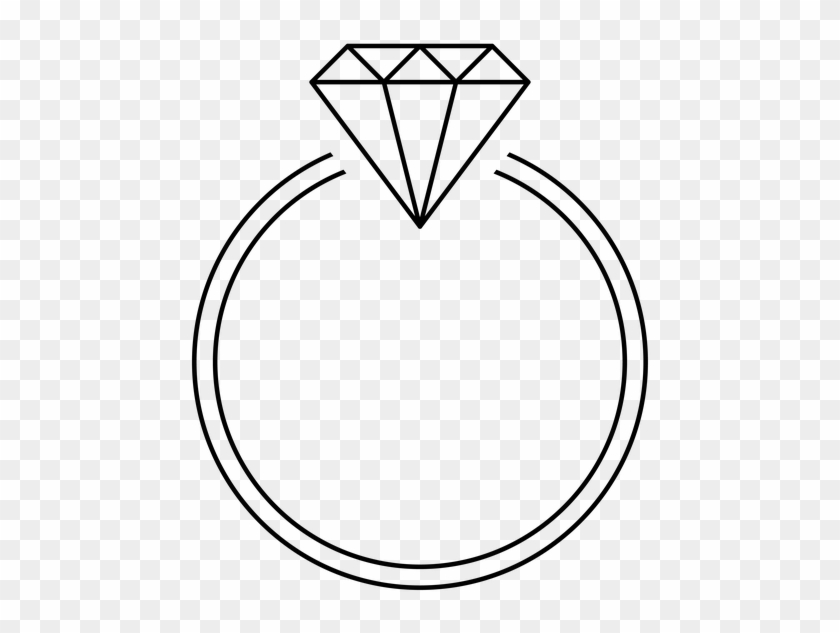 Ring, Diamond, Black, Transparent Background, Template - Black Ring ...