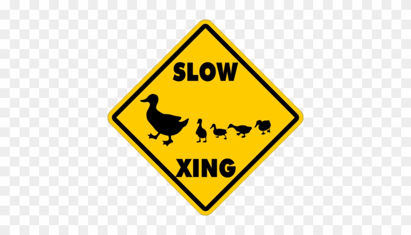 Duck Crossing Sign Clip Art