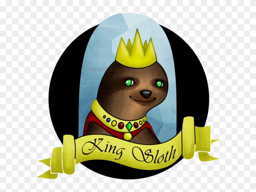 King Sloth By Triever - Cartoon - Free Transparent PNG Clipart Images Download