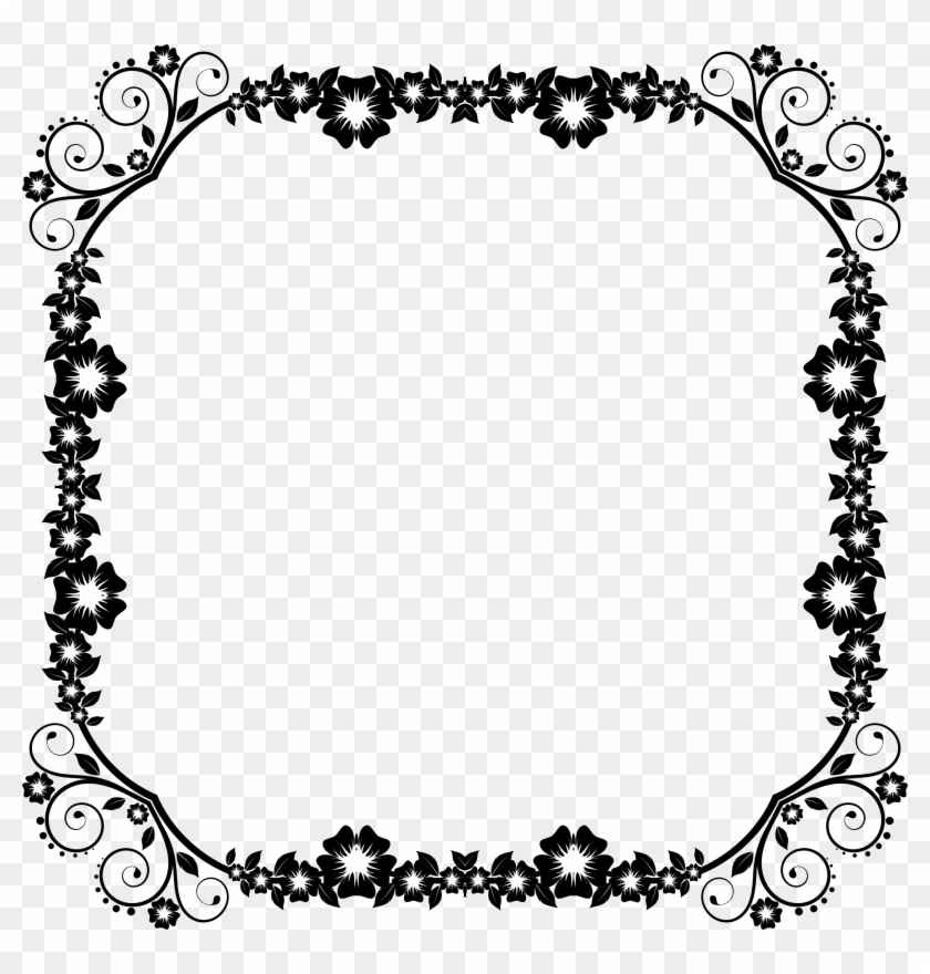 Big Image - Black And White Frame Png - Free Transparent PNG Clipart ...