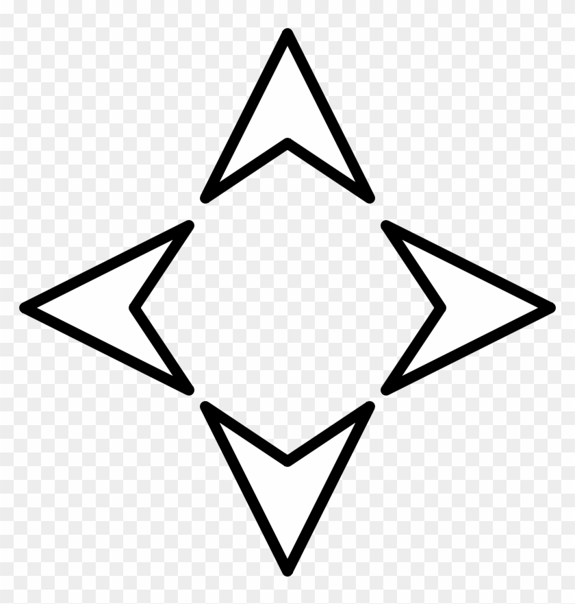 4 Direction Arrow - Full Size PNG Clipart Images Download