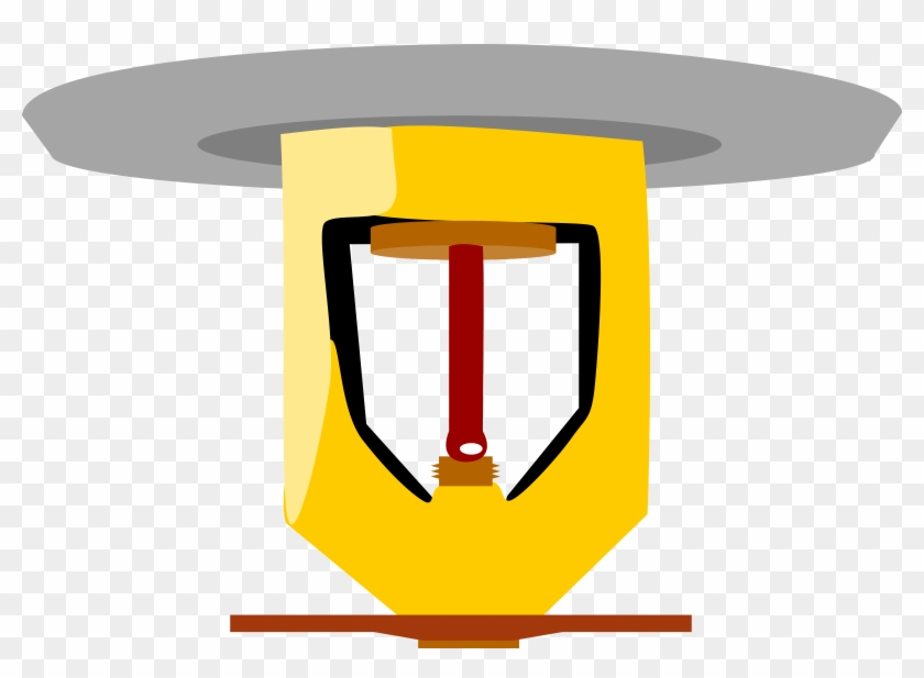 Fire Suppression Sprinkler With Faceplate - Clip Art - Free Transparent ...