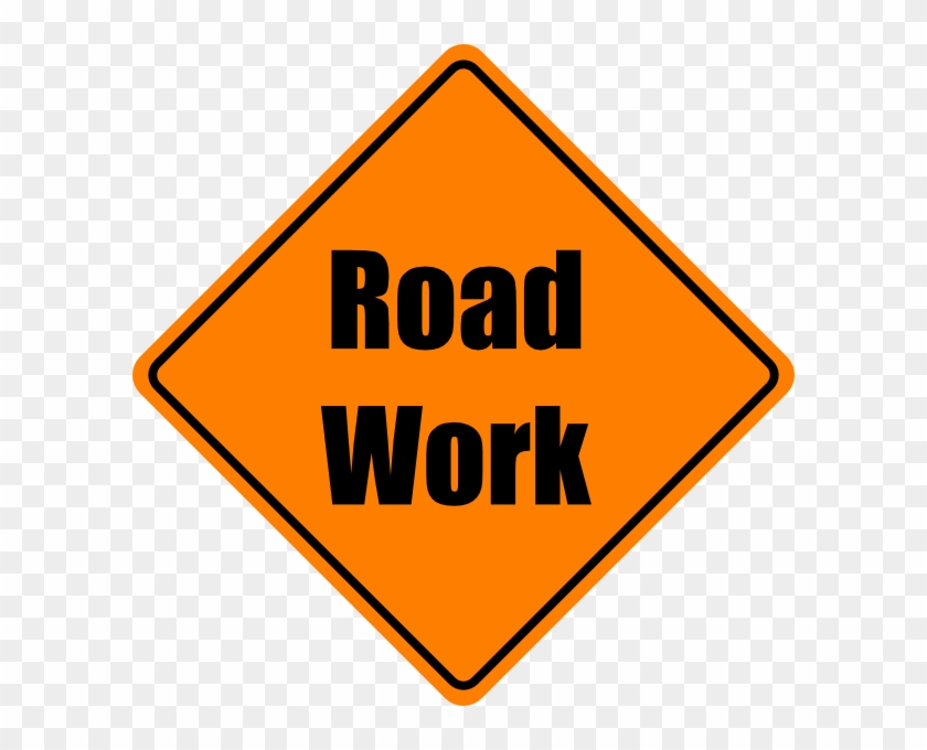 Image Result For Construction Clip Art - Road Work Ahead Sign - Full ...