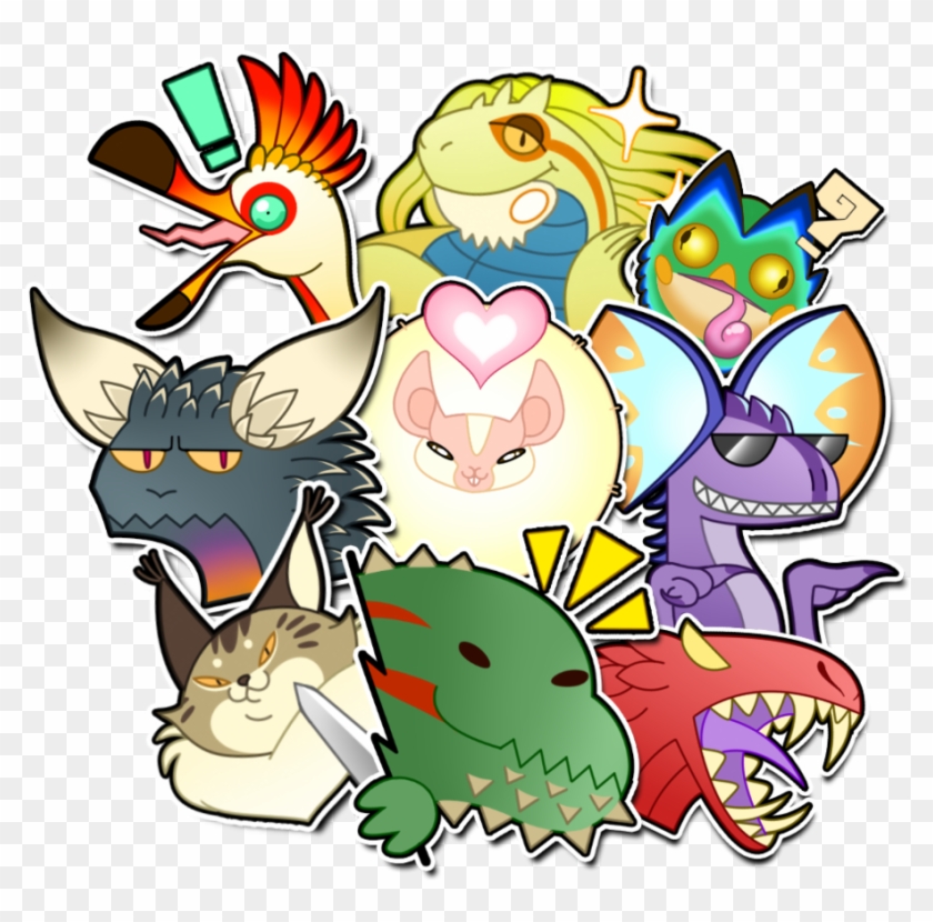 Monster Hunter World Stickers - Full Size PNG Clipart Images Download