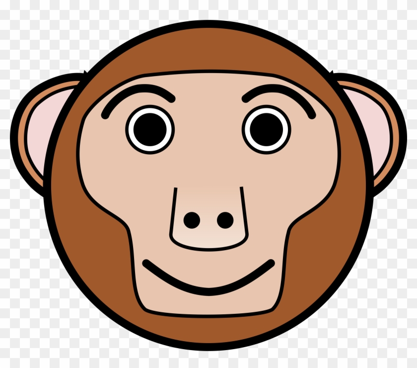 Custom Cartoon Monkey Face Shower Curtain - Full Size PNG Clipart ...