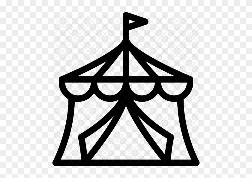 Circus Tent Icon - Circus Tent Icon - Full Size PNG Clipart Images Download
