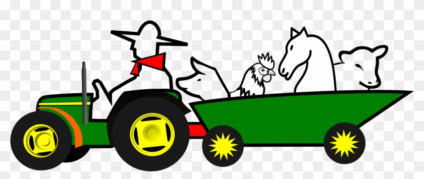 Tractor Animales - Farmer Car Png - Full Size PNG Clipart Images Download