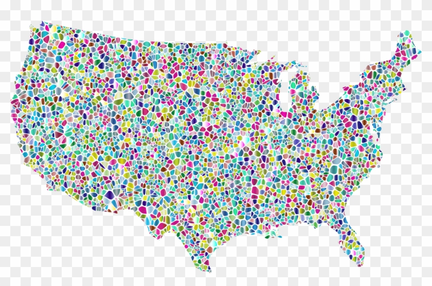 Tiled United States Map - Map Of Us Vector - Full Size PNG Clipart ...