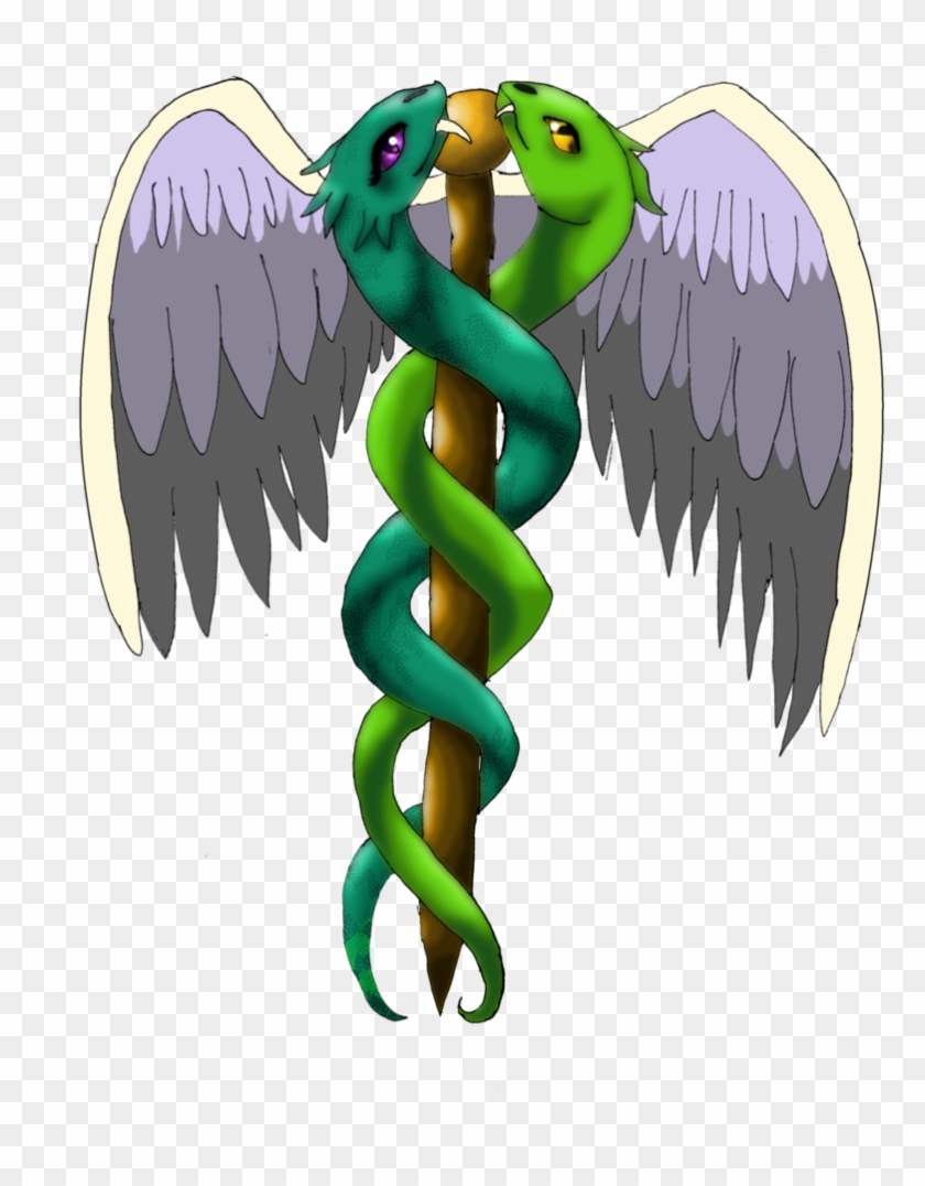 Caduceus -wip By Dragonwhisper23 - Cartoon - Full Size PNG Clipart ...