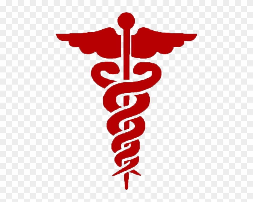 Caduceus-red - Red Caduceus - Full Size PNG Clipart Images Download