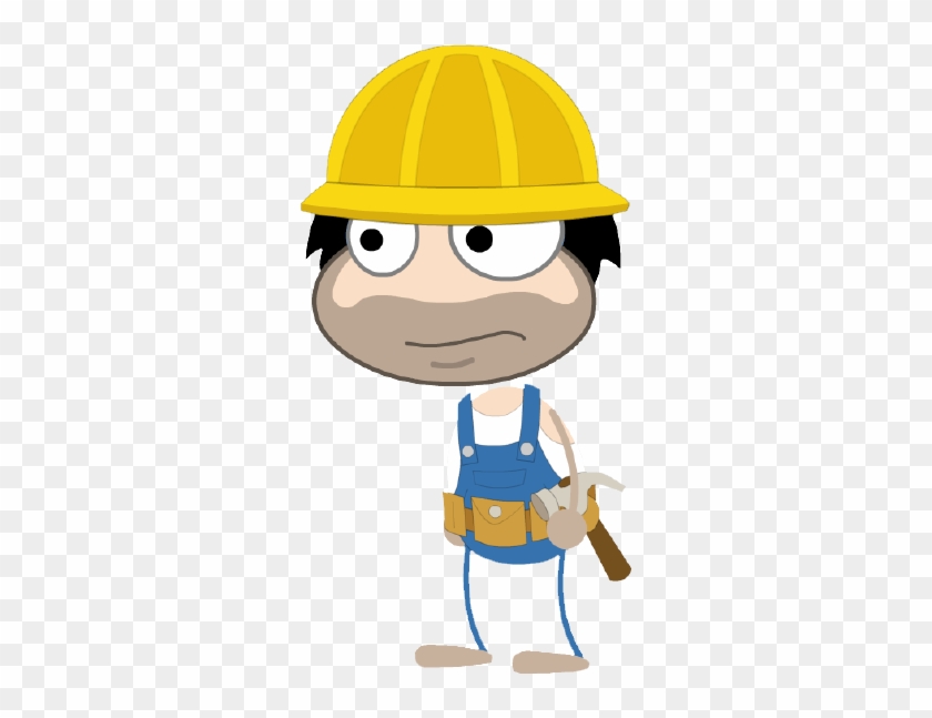 Construction Worker - Cartoon - Full Size PNG Clipart Images Download