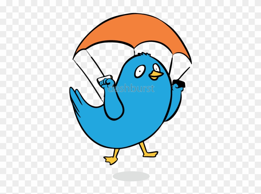 Bird On A Parachute - Free Transparent PNG Clipart Images Download