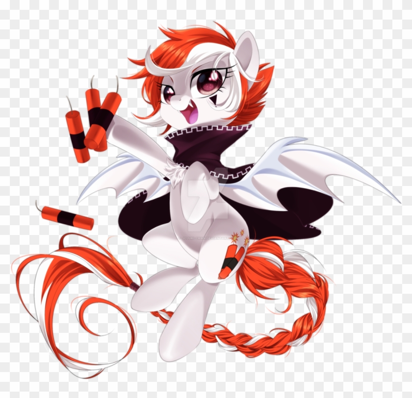 Jojuki-chan, Bat Pony, Dynamite, Explosives, Obtrusive - Illustration ...