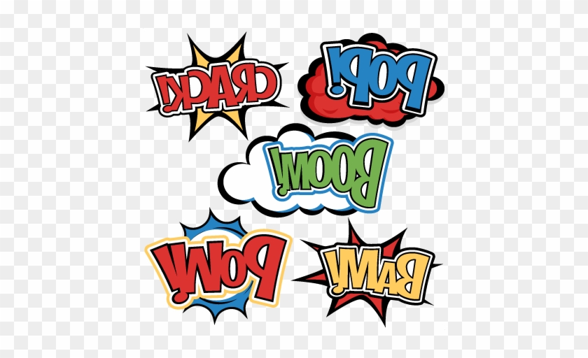 Super Hero Words Clip Art - Clip Art - Full Size PNG Clipart Images ...