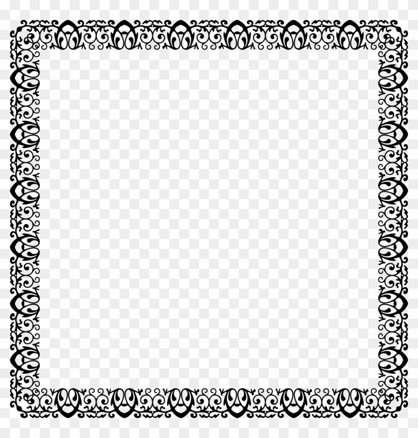 Decorative Ornamental Frame - Black And White Page Borders Printable ...