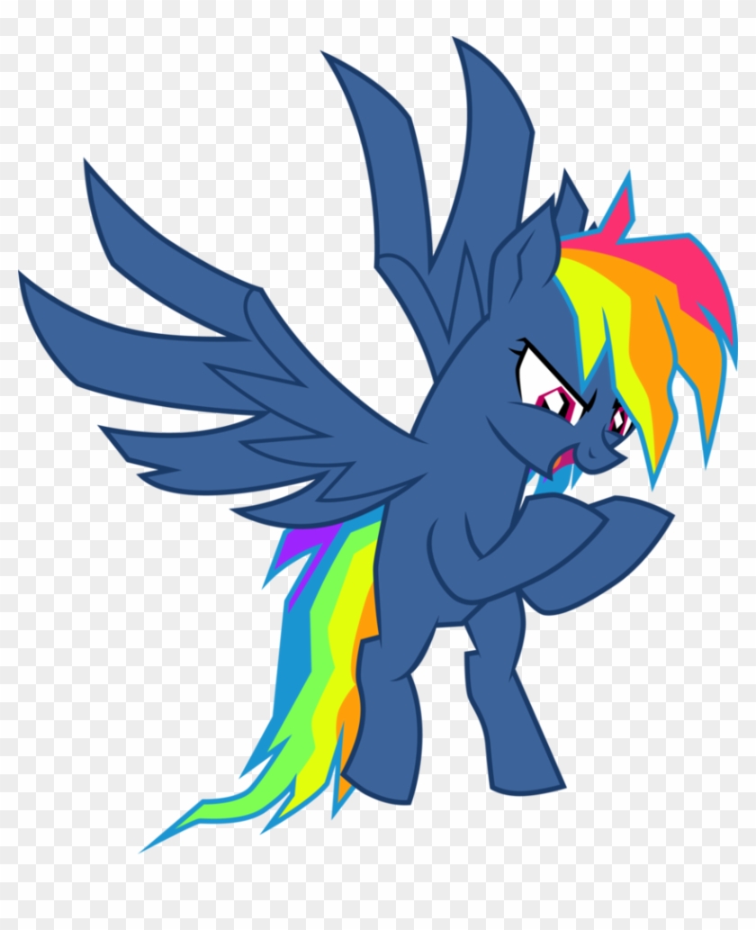 Evil Pie Hater Dash By Cloudyglow - Mlp Rainbow Dash Evil - Full Size ...