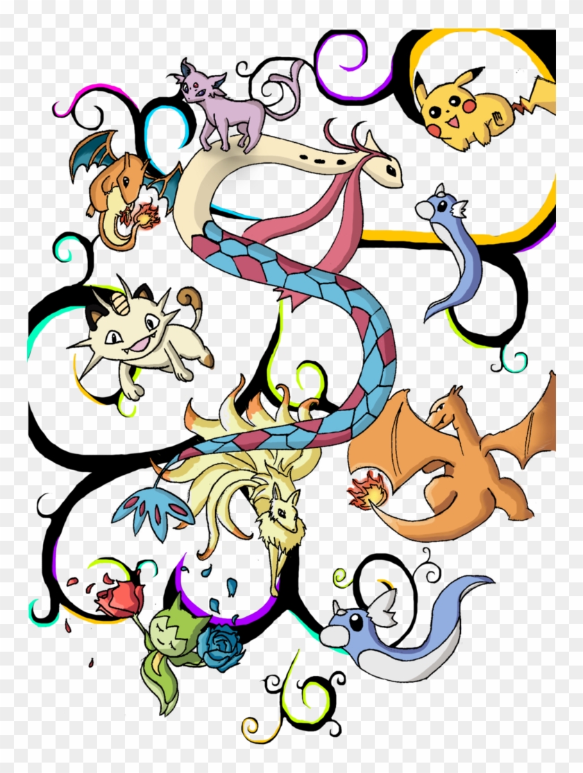 Pokemon Collage Ver - Anime - Full Size PNG Clipart Images Download