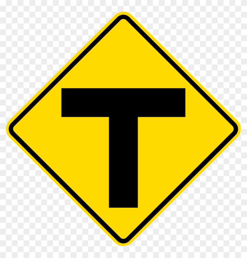Traffic Signs Clipart For Kids - Intersection Sign - Full Size PNG ...