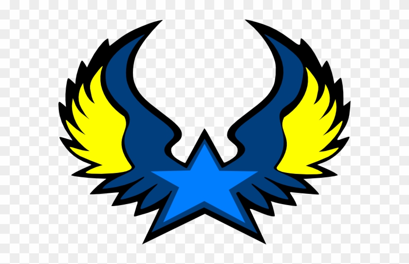 Star With Wings Symbol - Full Size PNG Clipart Images Download