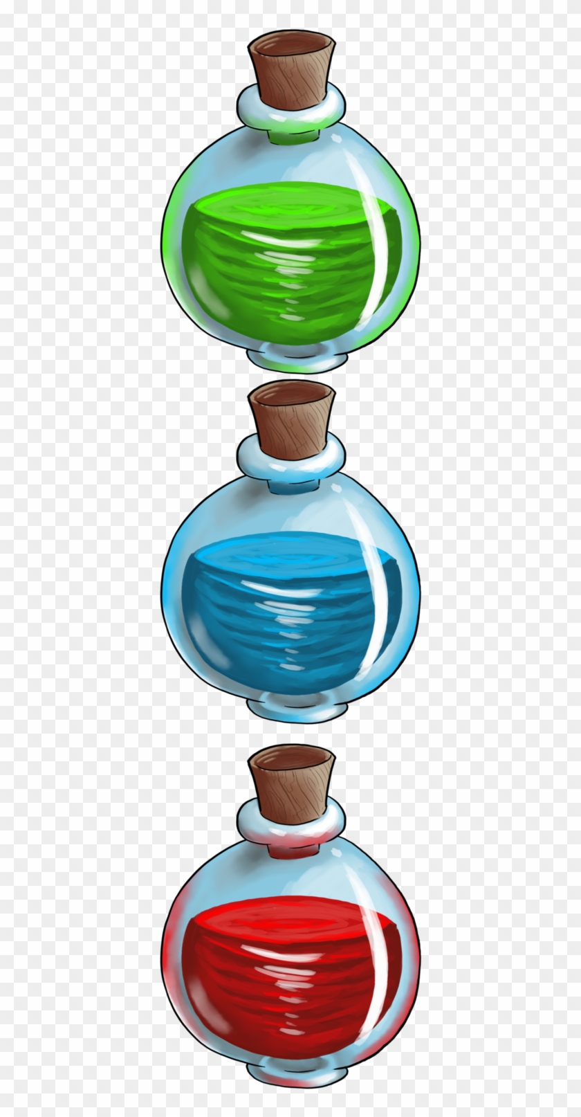 Red Blue Green Large Potions By Alishavolkman - Red - Free Transparent ...